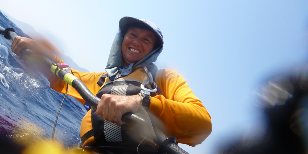 Kayaker Sandy Robson on Indian shores, retracing 77-year-old epic sea ...